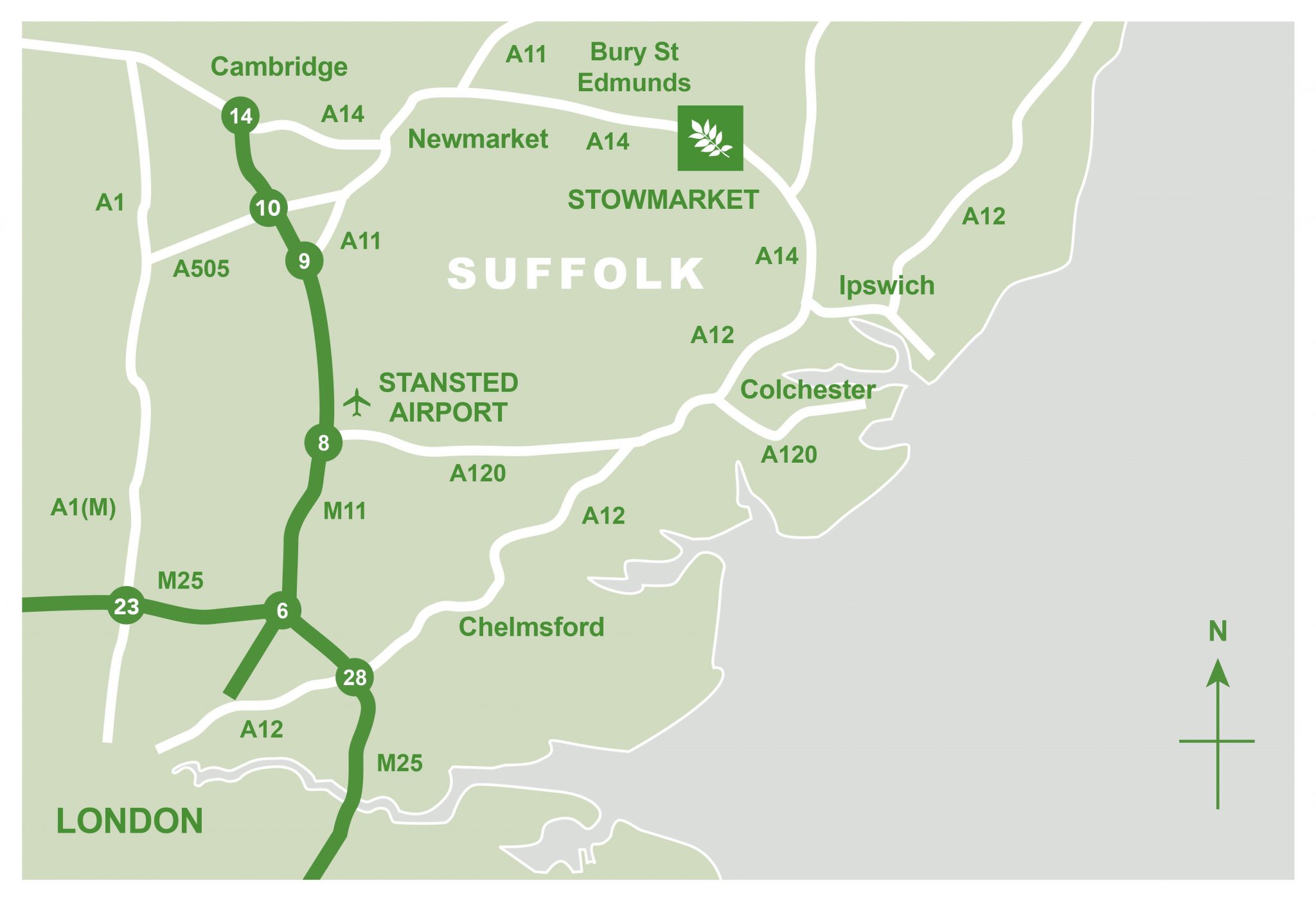 Find Haughley Park in Suffolk
